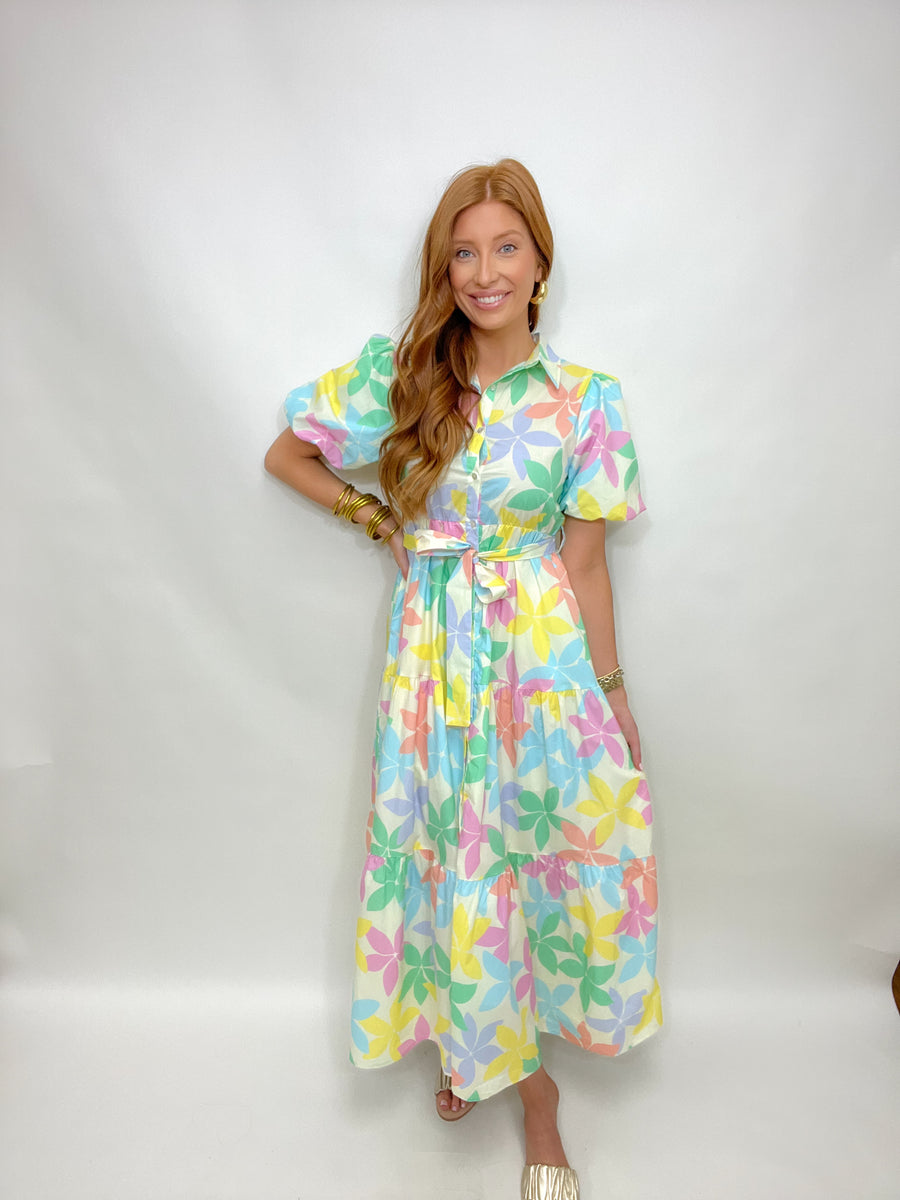 Floral Frenzy Dress – Sami Anne Clothing